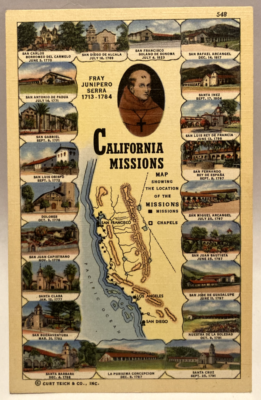 Map Of California Missions Printable California Missions Maps