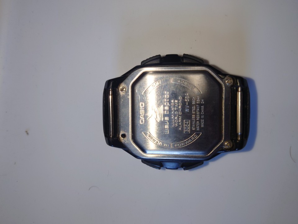 Casio Wave Ceptor WV-58A Watch Silver Vintage READ DESCRIPTION | eBay