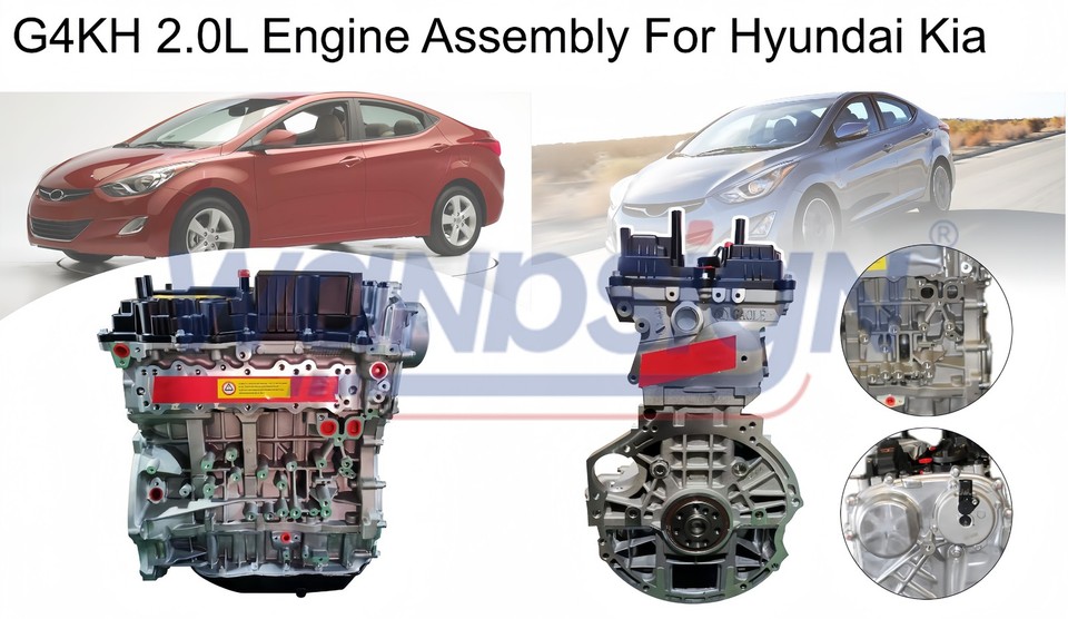For Hyundai Elantra Kona Kia Soul 2.0T Long Block Engine Assembly G4KH ...