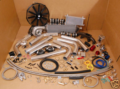for Civic D17 01-05 LX EX VP SOHC T3 Turbo Kit Intercooler BOV Manifold ...
