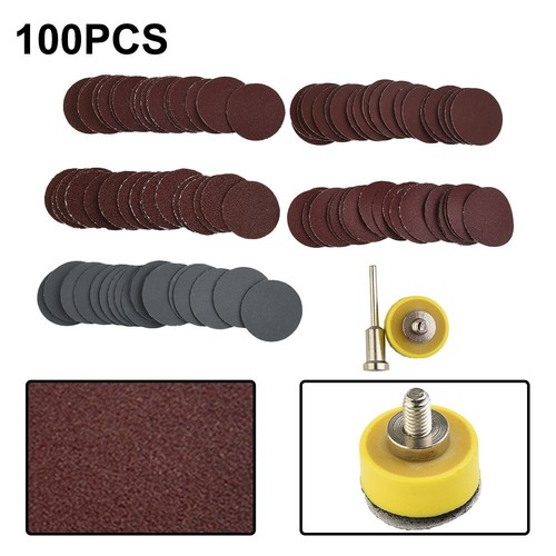 Set Sandpaper Handle Grinder Polisher Abrasive 1 inch Sanding disc ...