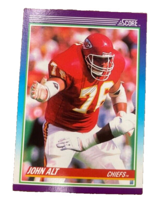 1990 SCORE CARD # 176 John Alt - Kansas City Chiefs | eBay