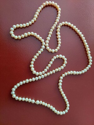 Cultured Potato Pearl Necklace Strand 114cm in length | eBay Australia