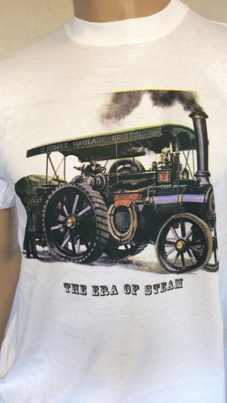 TRACTION ENGINE T-SHIRT (ROAD LOCOMOTIVE - SHOWMAN'S ENGINE - STEAM ...