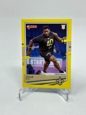 2020 Donruss Football Cesar Ruiz Yellow Press Proof Card #281 | eBay