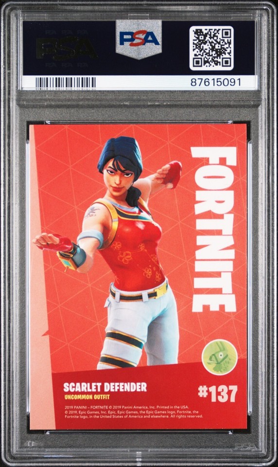 2019 PANINI FORTNITE SERIES 1 SCARLET DEFENDER CRYSTAL SHARD USA PRINT ...