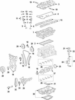 Genuine GM 2017-2022 Chevrolet GMC Equinox Malibu Terrain Piston Rings ...