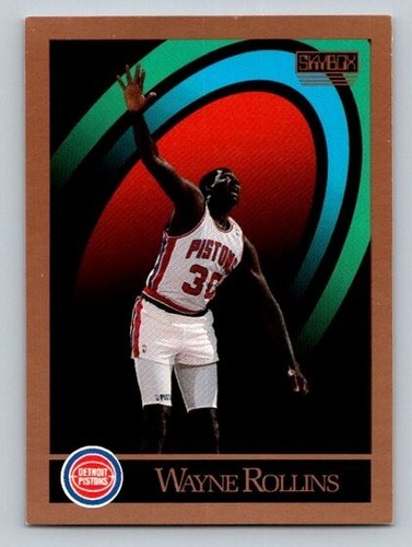1990-91 Skybox Tree Rollins Wayne #383 Detroit Pistons | eBay