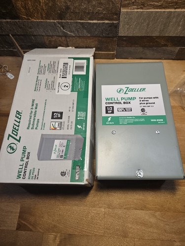 Zoeller 1/2 HP Steel Control Box for Well Pumps 1010-2336 1/2HP For 3 ...