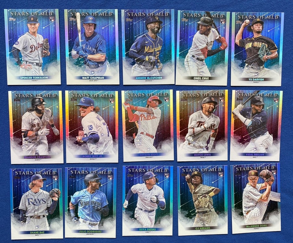 2022 Topps Update Stars of MLB Complete Set #61-90, 16 RCs Rodriguez ...