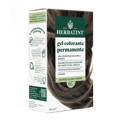 Gel Colorante Permanente 6C Biondo Scuro Cenere Herbatint | eBay