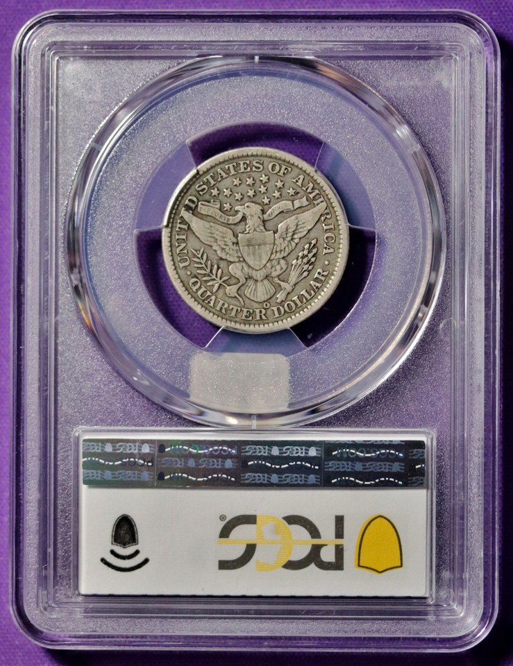 1898-o Barber Half. With PCGS Gold Shield. In PCGS Holder. VF25. L579 ...