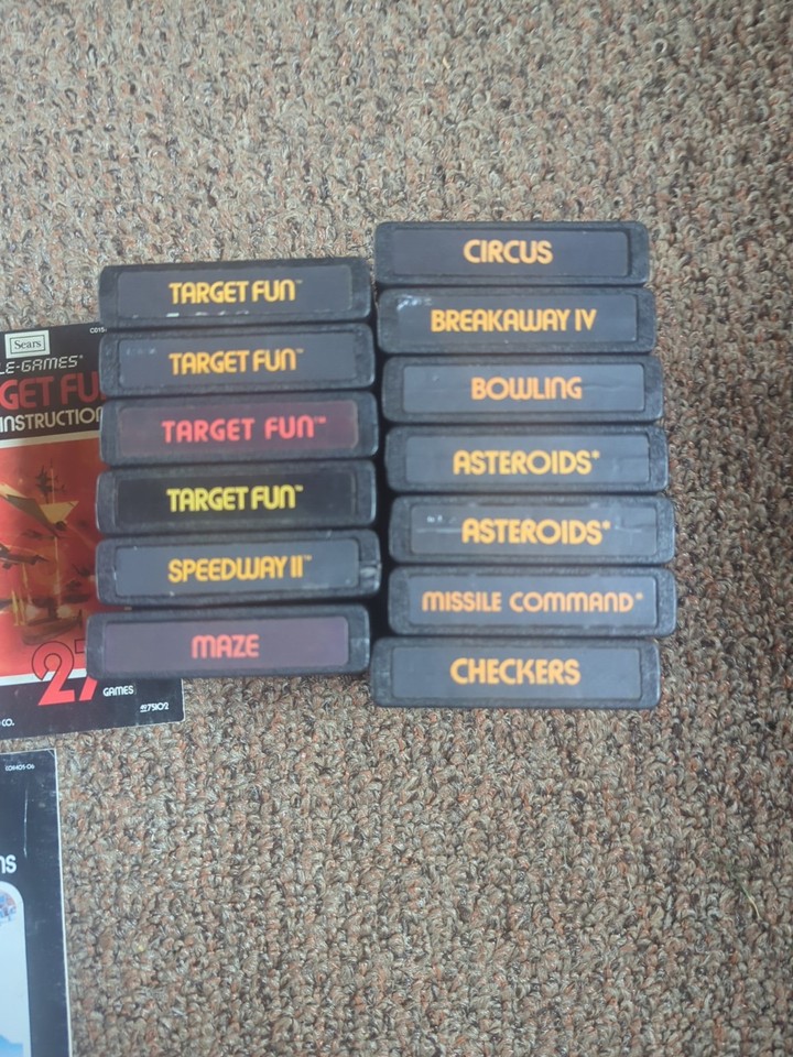 Atari 2600 Sears Tele-game Lot Of 13 Untested Includes 4 Booklets | eBay