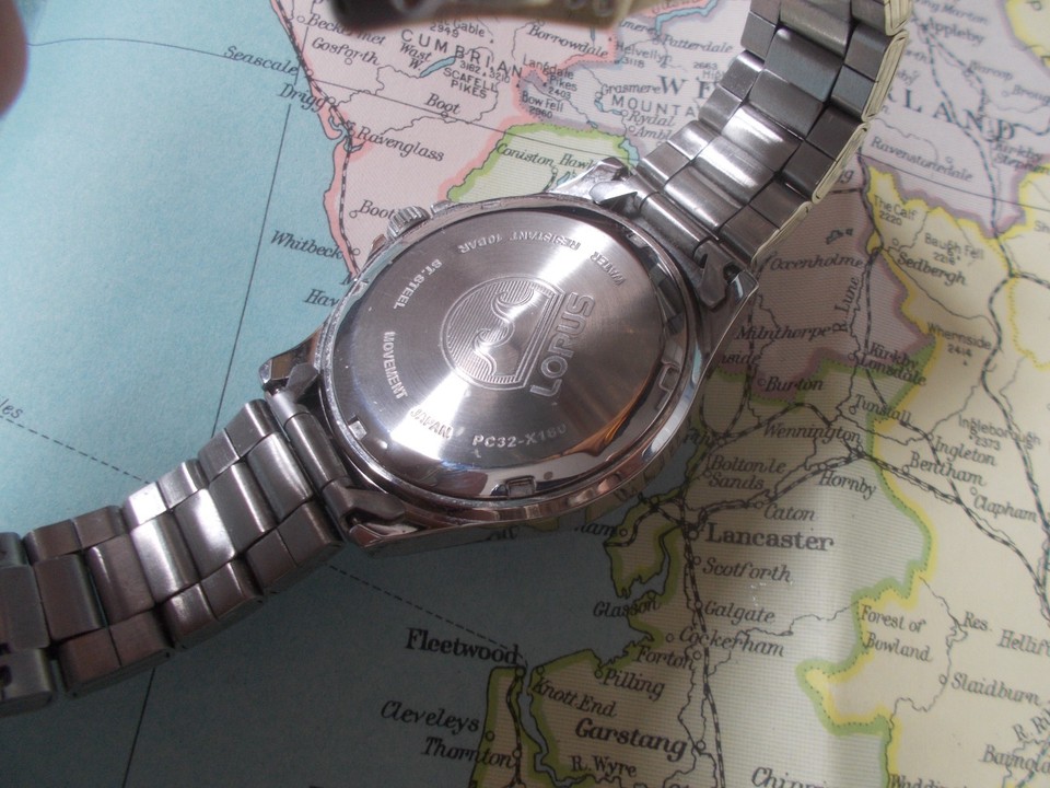 Mens Lorus, Military Field Watch - 100m Water Resistant all Stainless ...