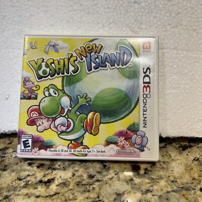Yoshi's New Island (Nintendo 3DS, 2014) case + game + insert, Authentic ...