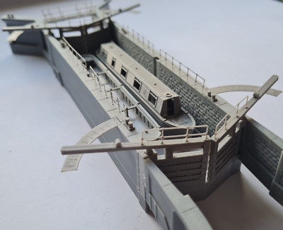 Model Railway Miniature Scenery Double Canal Lock kit 1.160 N Gauge ...