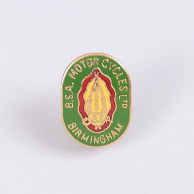 Vintage BSA Motorcycle Enamel Pin NOS | eBay