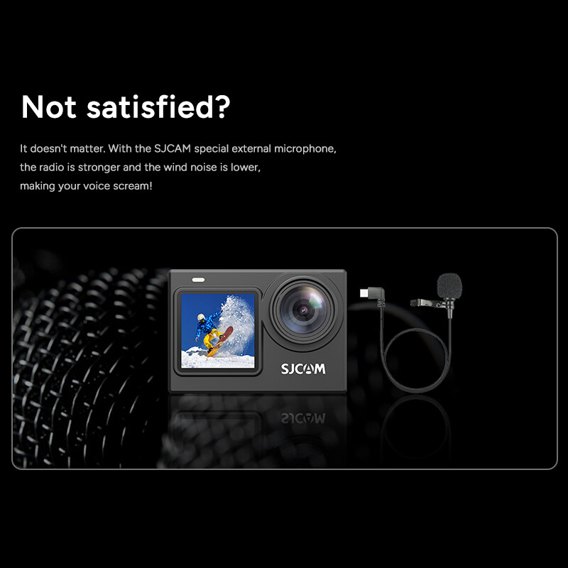 SJCAM 4K 60FPS Action Camera 6-Axis Stabilization Sport Cam for Diving ...