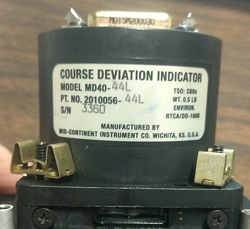Mid-Continent Instrument Co. MD40-44L Course Deviation Indicator PN ...