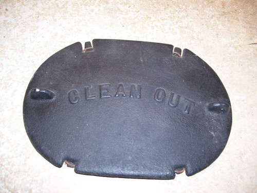 Antique Cast Iron Stove Clean Out Door | eBay