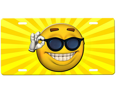 Smiley Face license plate | eBay
