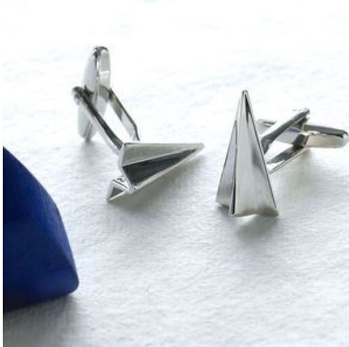 Unique Design Paper Airplane Style Sleeve Cufflinks For Men's in 10K ...