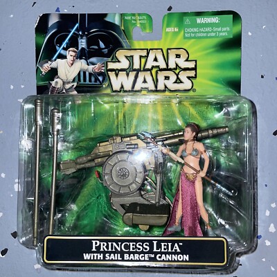 STAR WARS 2001 HASBRO POWER OF THE JEDI 3.75” PRINCESS LEIA & SAIL ...