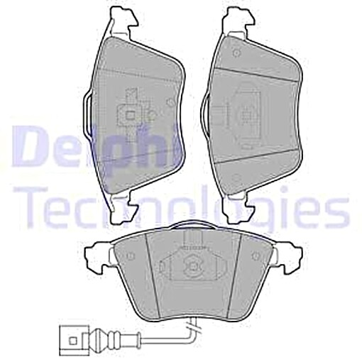 DELPHI Disc Brake Pad Set For AUDI VW SKODA SEAT A3 Sportback Eos ...