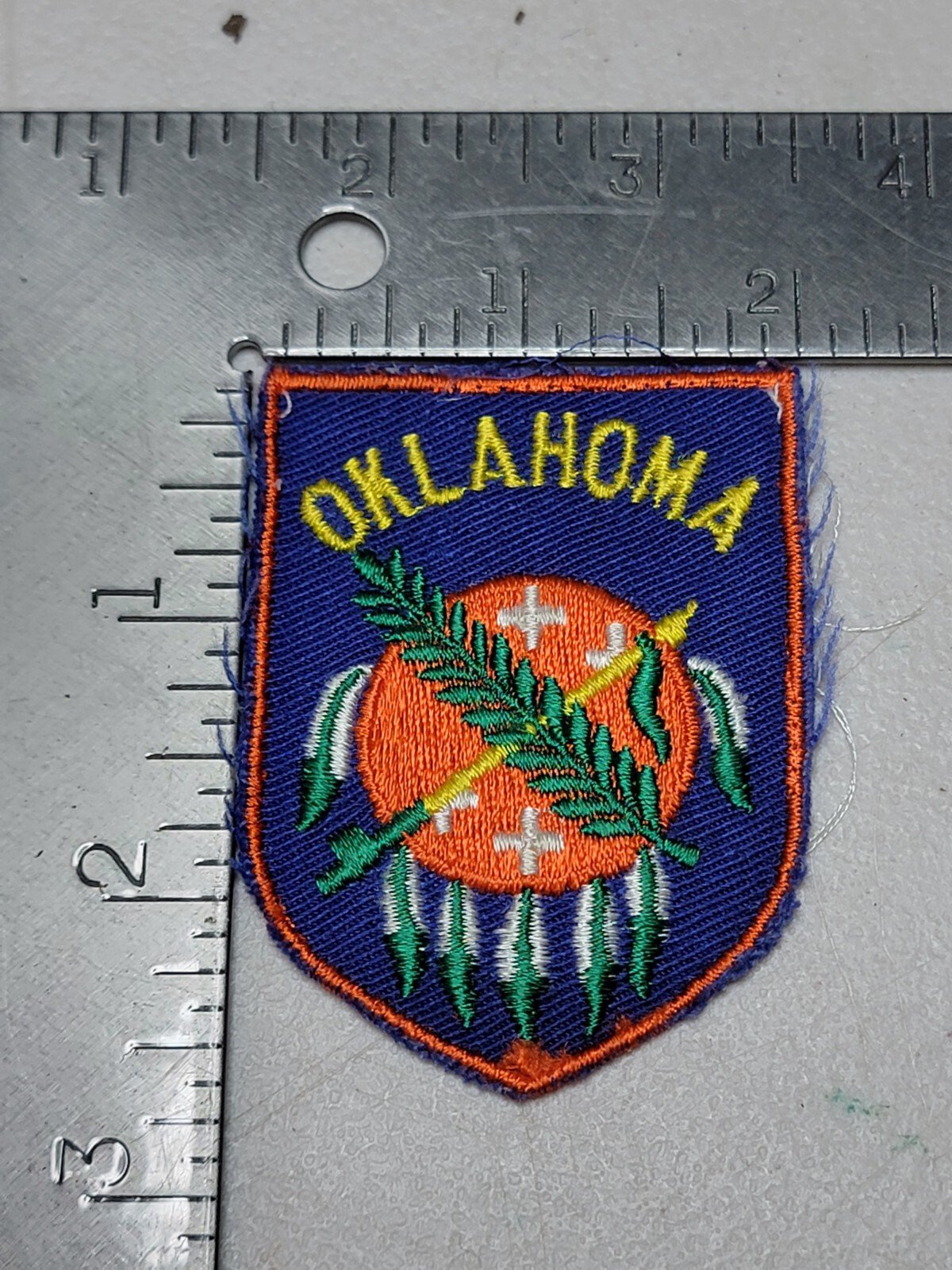 B b2 Patch Travel Souvenir vintage state collectible tourist Oklahoma ...