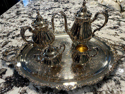 Tea/Coffee Pots & Sets - Baroque Silver Plated