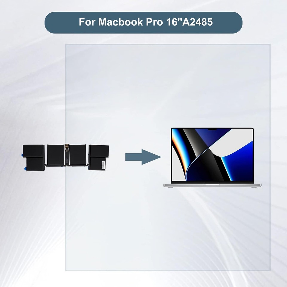 A2527 A2485 Battery for Apple MacBook Pro 16" Late 2021 A2485 MK183LL/A ...