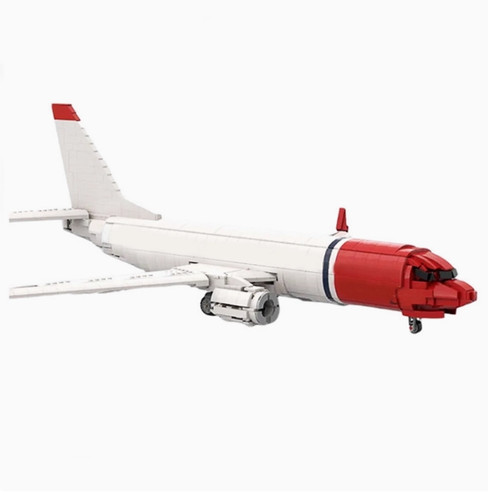 Building block Norwegian 737-800 aircraft military series model toy set ...