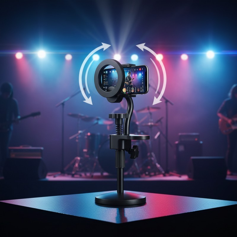 Stable Guitar Phone Holder with Magnetic Base for Uninterrupted Music ...