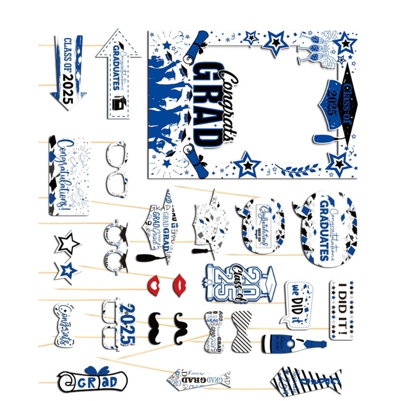 2025 Graduation Season Decoration Paper Photo Frame Photography Props ...