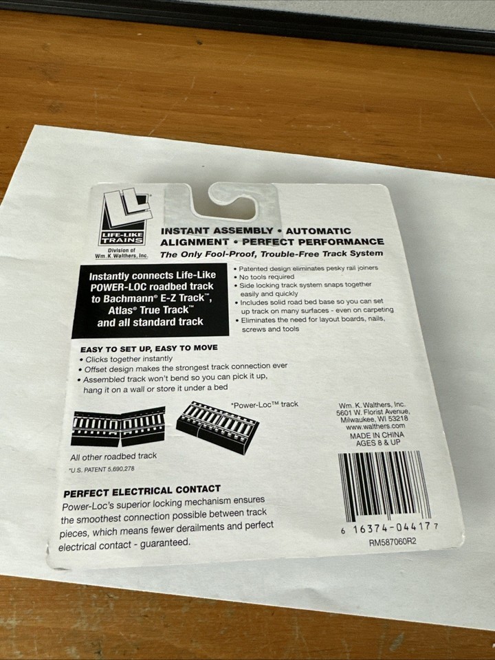 Life-Like HO Scale Power-Loc Adapter Track (2pcs) #21314 New Sealed | eBay
