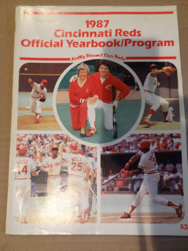 1987 Cincinnati Reds Official Yearbook/Program 108 Pgs Great Condition ...