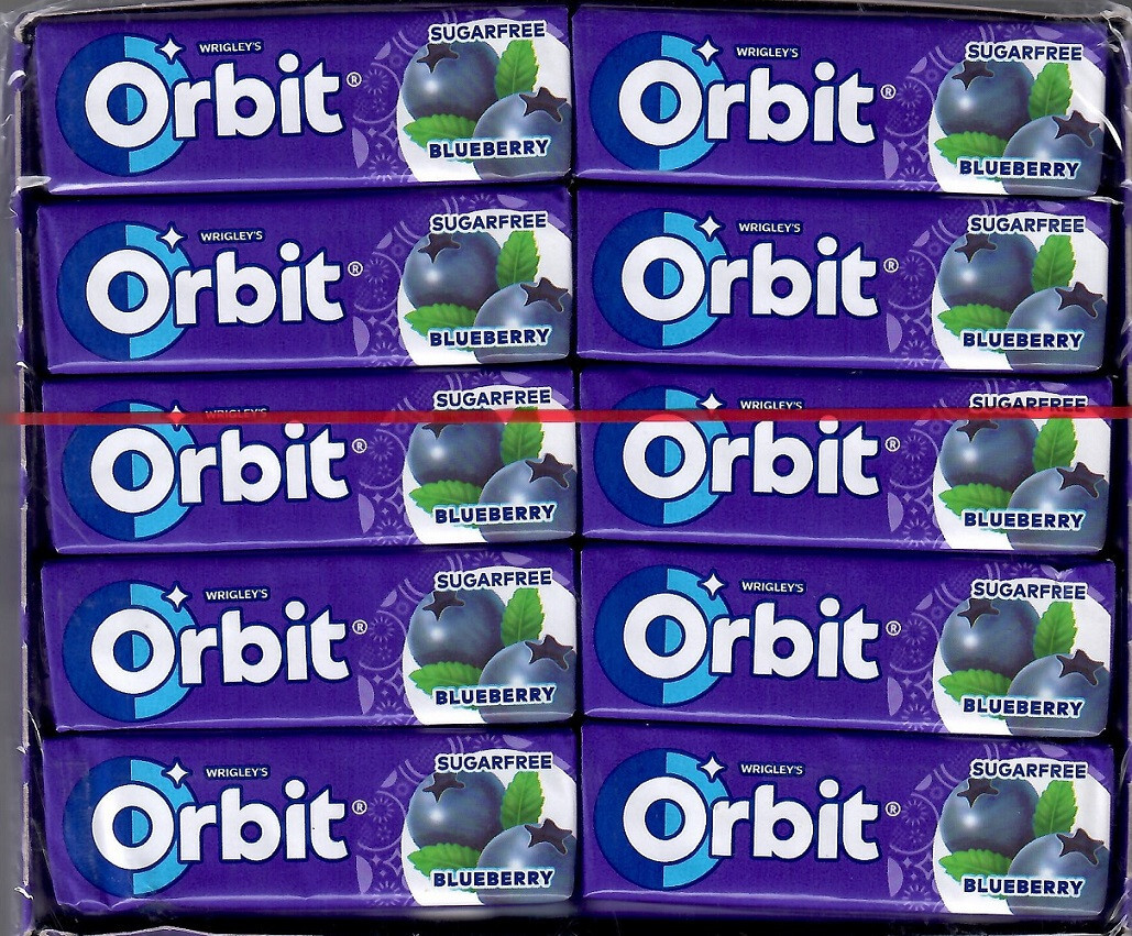 30x Wrigleys Orbit Blueberry Chewing Gum Full 30 pack 300 pellets | eBay