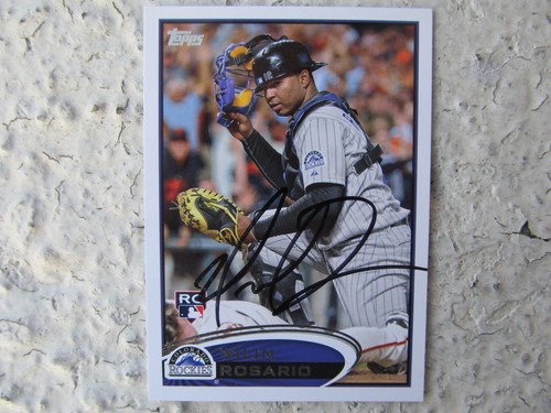 Rockies Wilin Rosario Signed Autographed 2012 Topps Mint | eBay