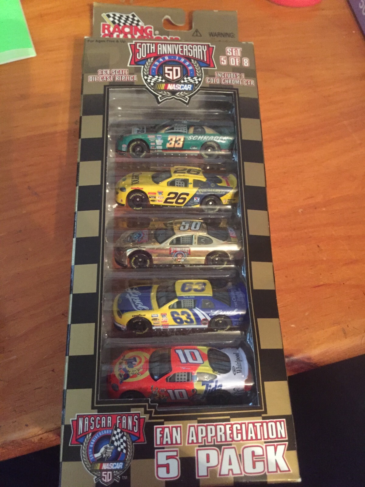 Racing Champions 50th Anniversary Nascar 5 pack set 5 of 8 | eBay