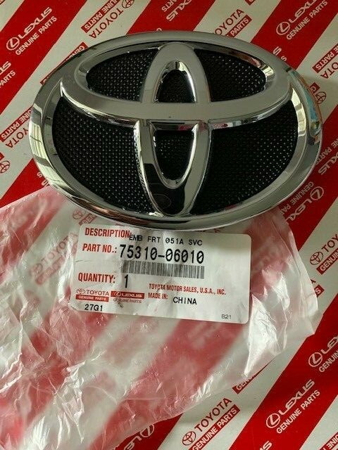 Buy GENUINE OEM TOYOTA Front Radiator Grille Emblem 75310-06010 AVALON ...