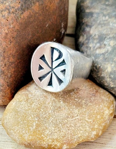 Retired HEAVY James Avery Christogram XP Ring Size 9 ~ 19.05gr Rare ...