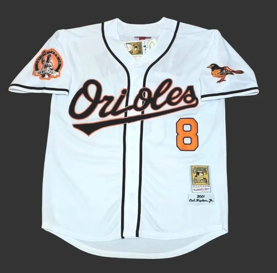 Cal Ripken Jersey Baltimore Orioles 2001 Retro Throwback Stitched NEW ...
