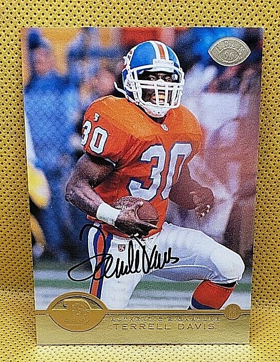 1996 Leaf Collector's Edition Autographs #3 Terrell Davis print run ...