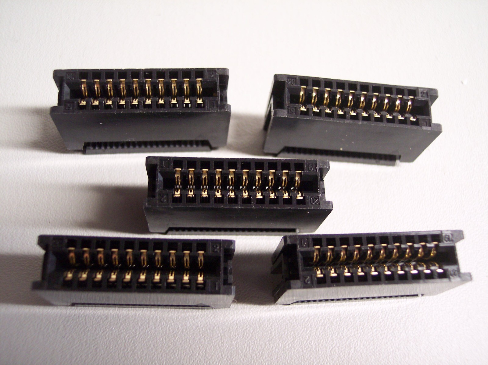 5 Pack 26-Pin Card Edge Female IDC Connector for 2.54mm Pitch Flat ...