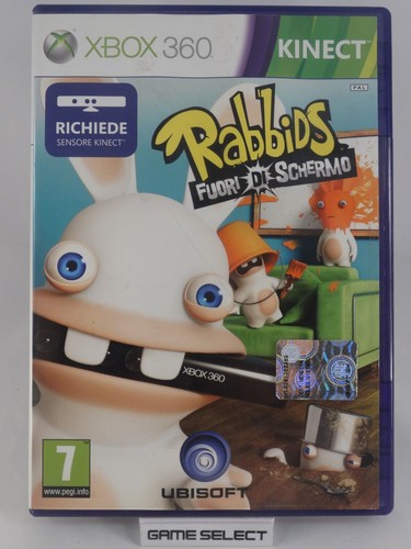 RABBIDS Hors De L'Écran KINECT MICROSOFT XBOX360 PAL - ORIGINAL COMPLET ...