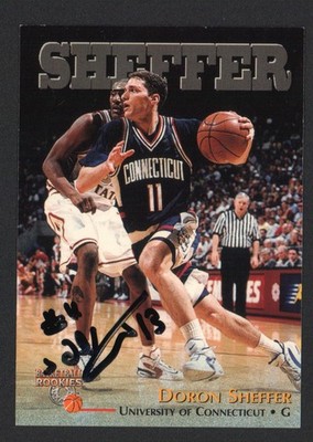 Doron Sheffer Signed Trading Card University of Connecticut ROOKIE 1996 ...