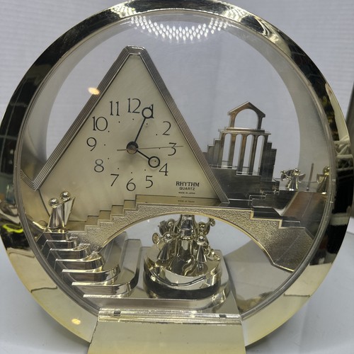 Vintage Rhythm Stairway To Heaven Quartz Mantel Desk Clock Tested ...