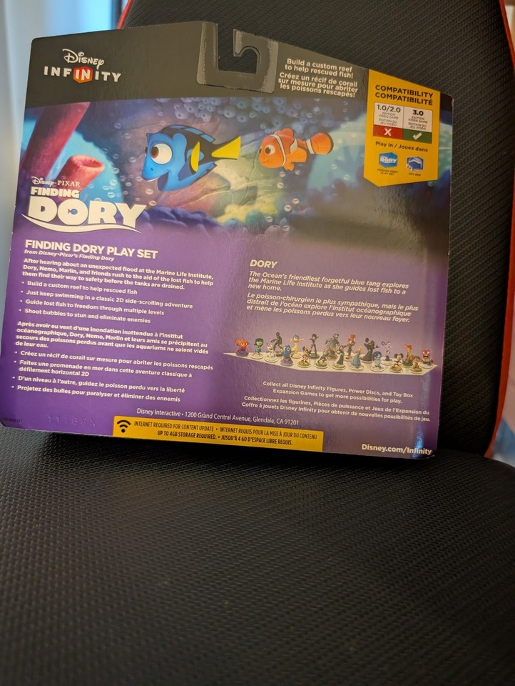 Disney Infinity 3.0 FINDING DORY Play Set Pixar Crystal Game Piece ...