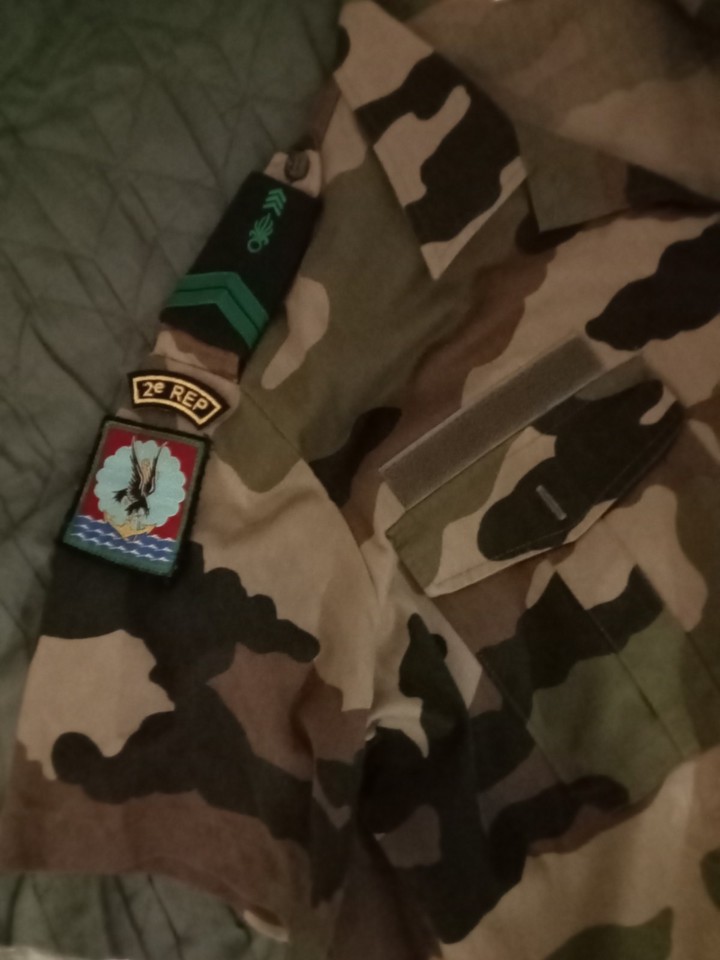 French Foreign Legion Used 2rep Para Short Sleeve Shirt Size 42-44 ...