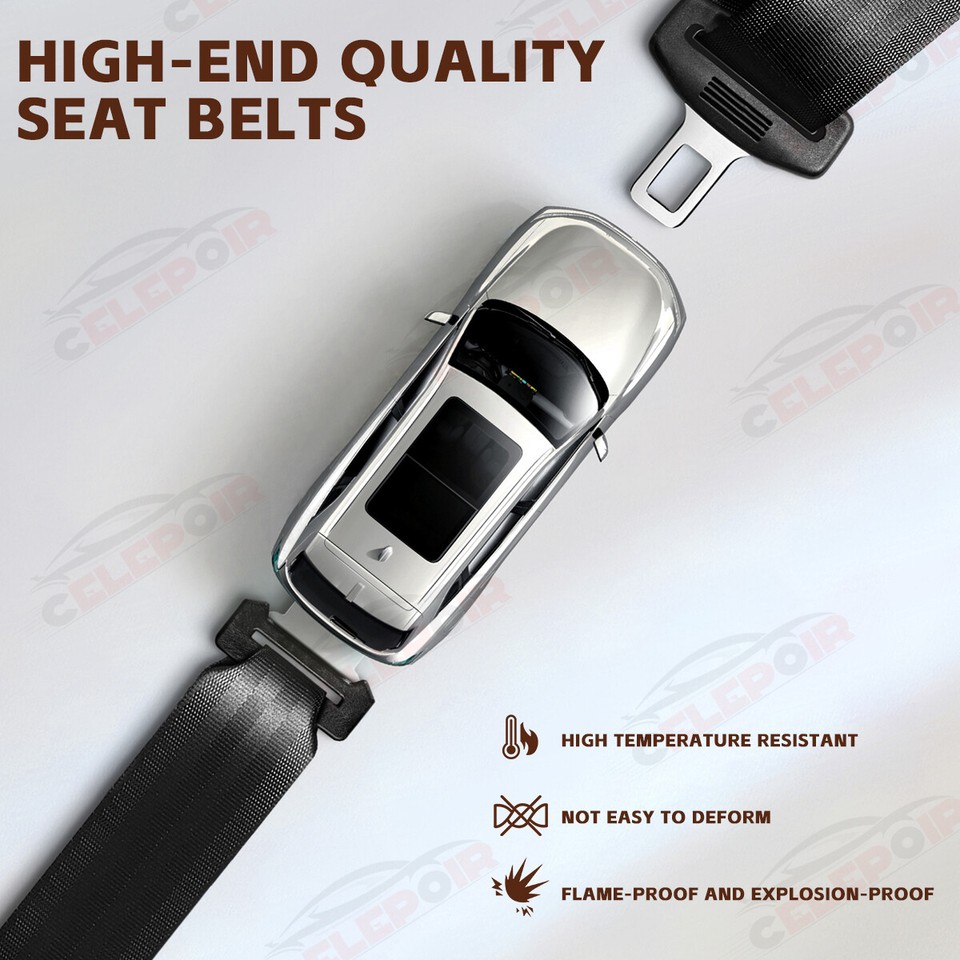 3 Point Safety Adjustable Seat Belt Straps Car Vehicle Belt for Ford F ...